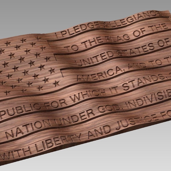 Cnc File American Flag - Etsy
