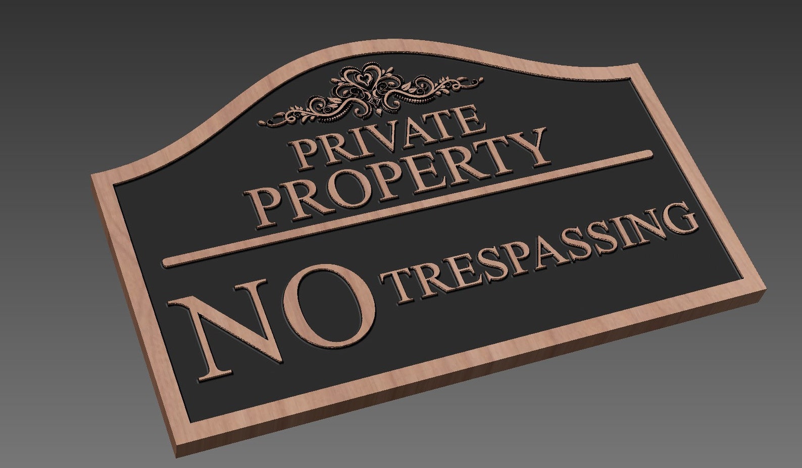 Private Property Sign. Scalable Vector File. Includes SVG DXF - Etsy