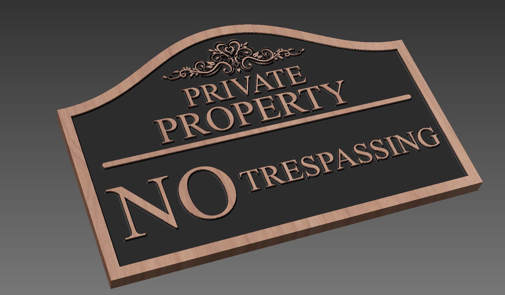 Private Property Sign. Scalable Vector File. Includes SVG DXF - Etsy