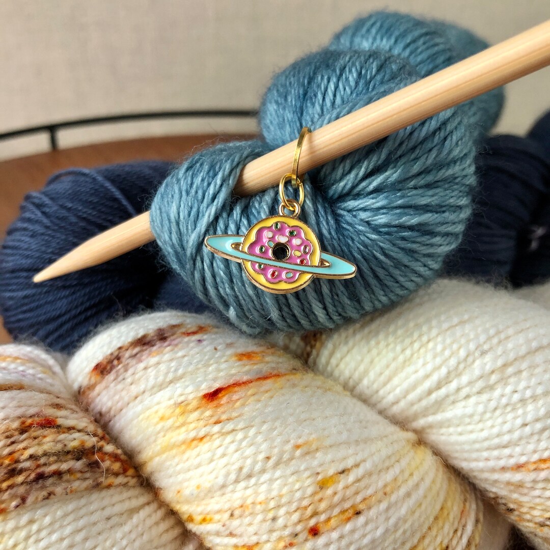 Doughnut Planet Stitch Marker / Crochet Stitch Markers / Progress ...
