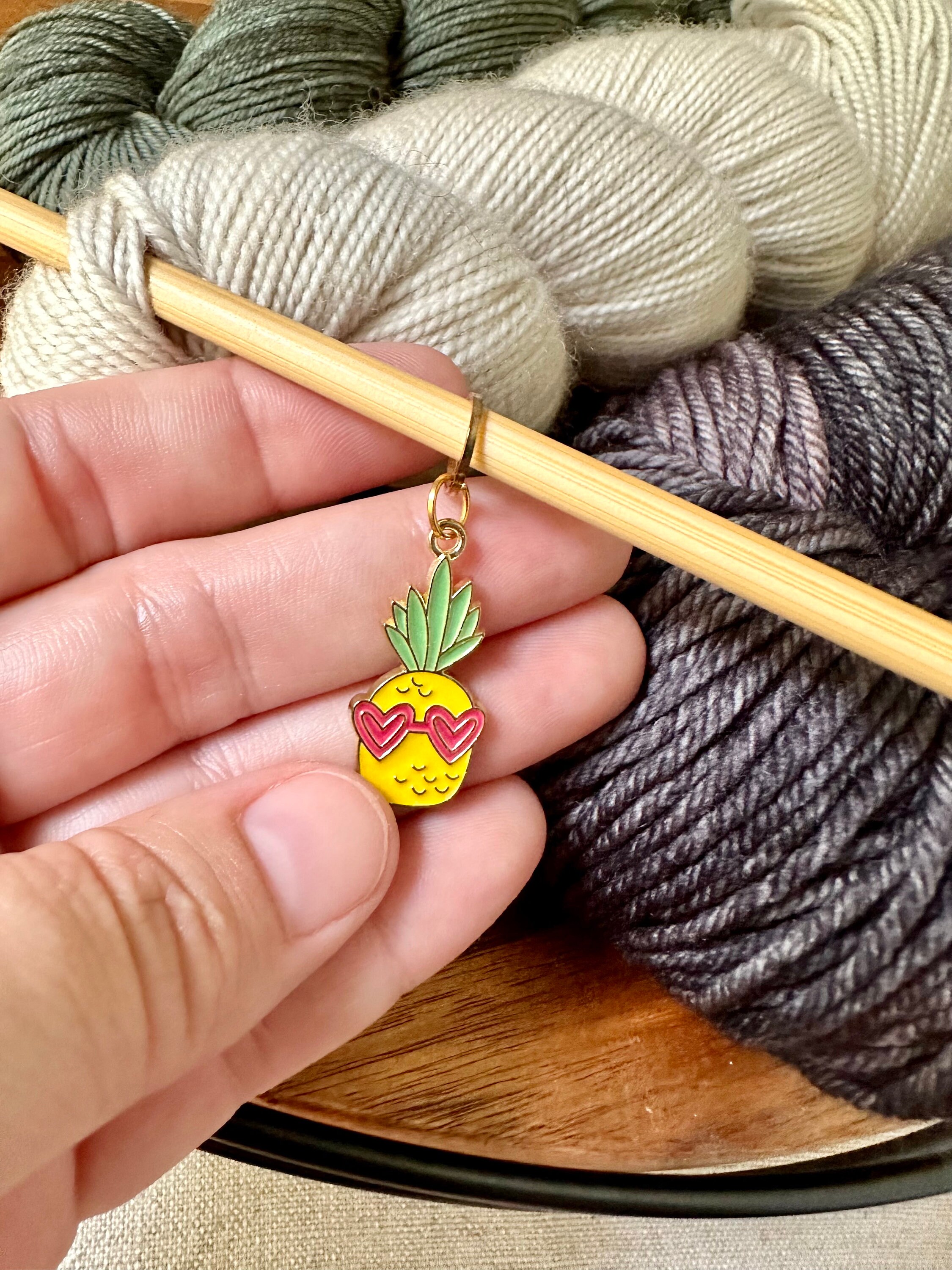 Pineapple Guy Stitch Marker / Crochet Stitch Markers / Progress Keepers ...