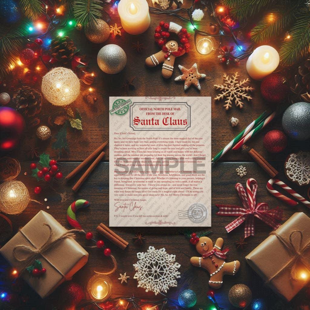 Personalized Letter From Santa (*DIGITAL DOWNLOAD*) - Etsy