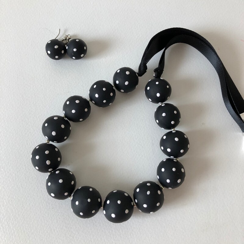 Polka Dot Necklace - Etsy