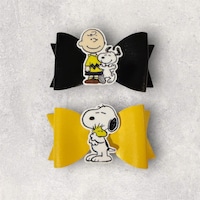 SNOOPY Blue Ribbon (small Bow) - Etsy