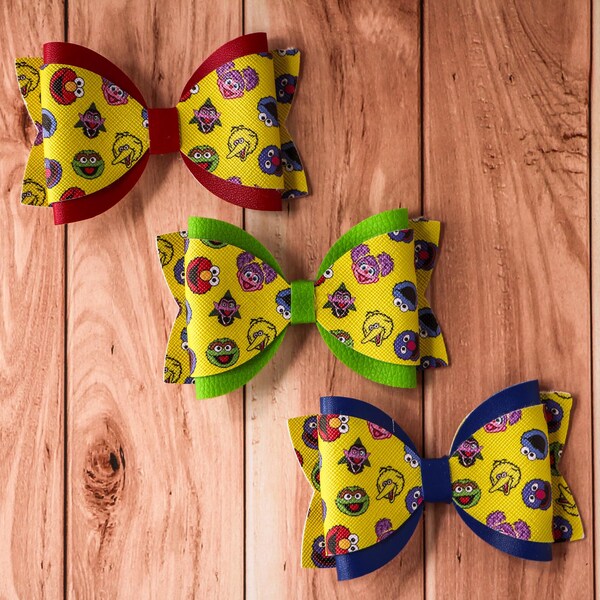Elmo Hair Bow - Etsy