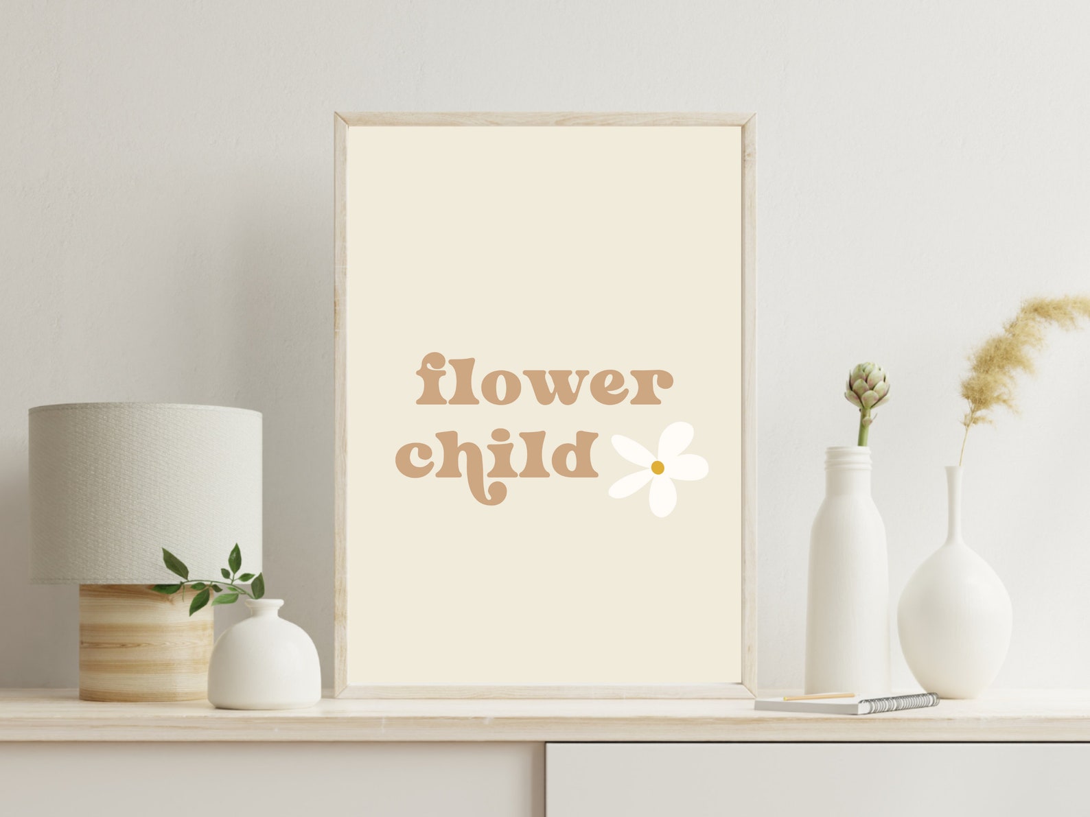 Flower Child Print | Boho Daisy | Baby Girls Room | Nursery Decor ...