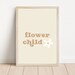 Flower Child Print | Boho Daisy | Baby Girls Room | Nursery Decor ...