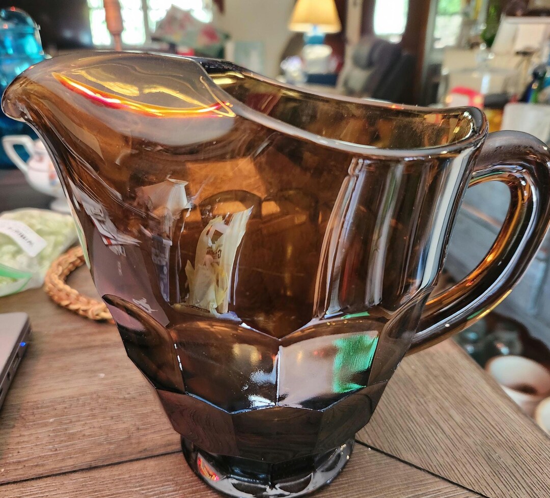 Viking Glass Atomic MCM Era Chestnut Brown Georgia Pattern. Excellent ...