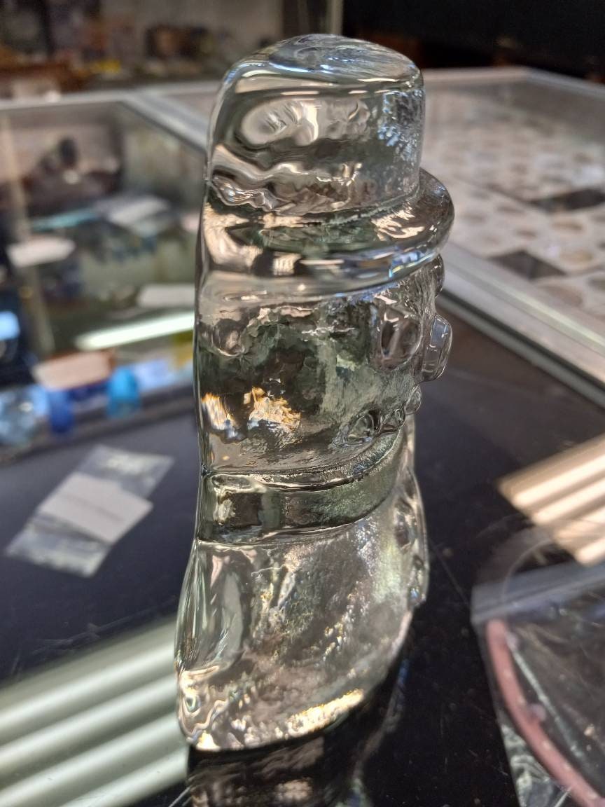 New Blenko Glass Snowman Paperweight. Approximately 4 1/2 - Etsy