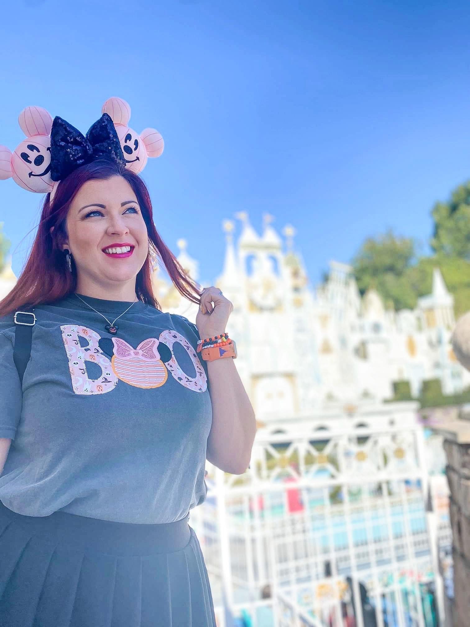 BOO Girl Mouse Head Tee, BOO Bash, Halloween Vacation, Matching Family ...