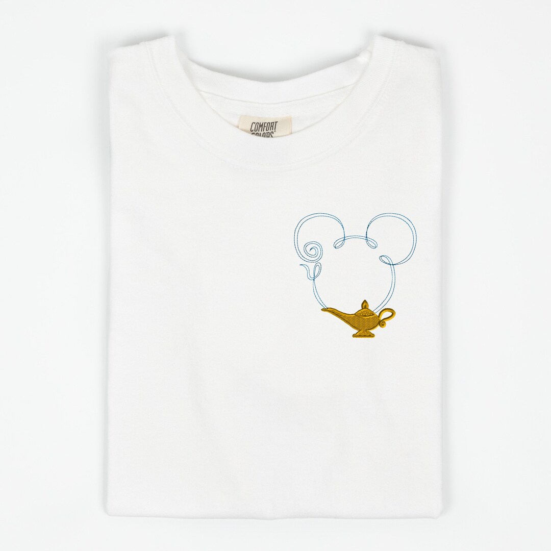 NUEVO BEST SELLER Genie Mouse Head Aladdin Comfort Color Bordado ...