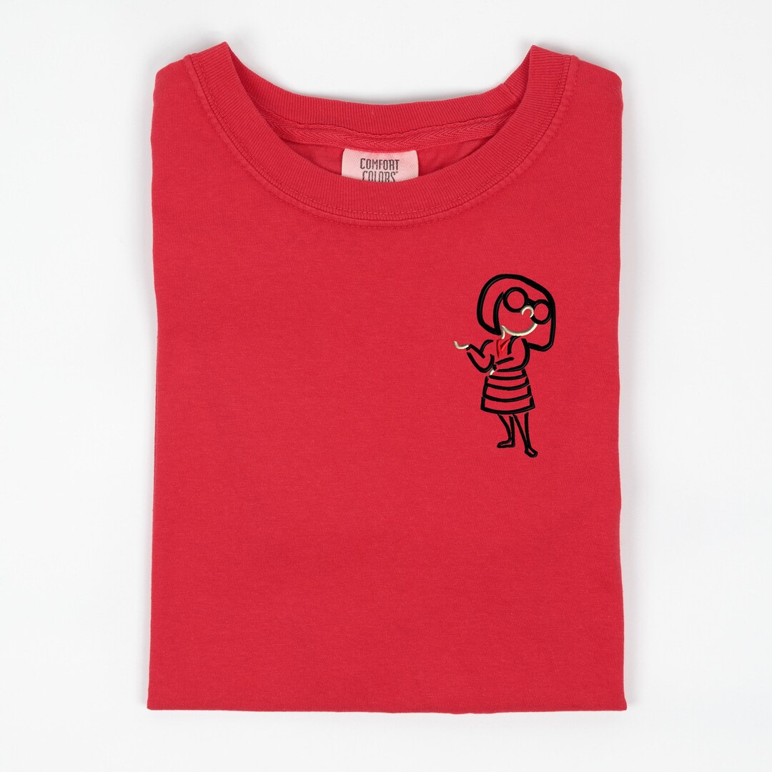 New Edna Mode Embroidered Comfort Color Pocket Size Graphic Tee Design ...