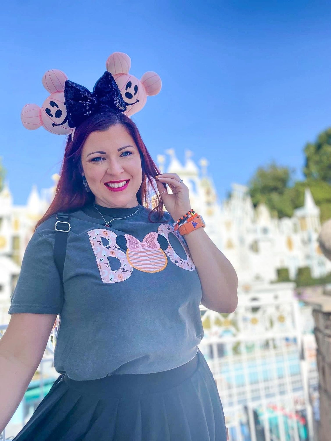 BOO Girl Mouse Head Tee BOO Bash Halloween Vacation - Etsy