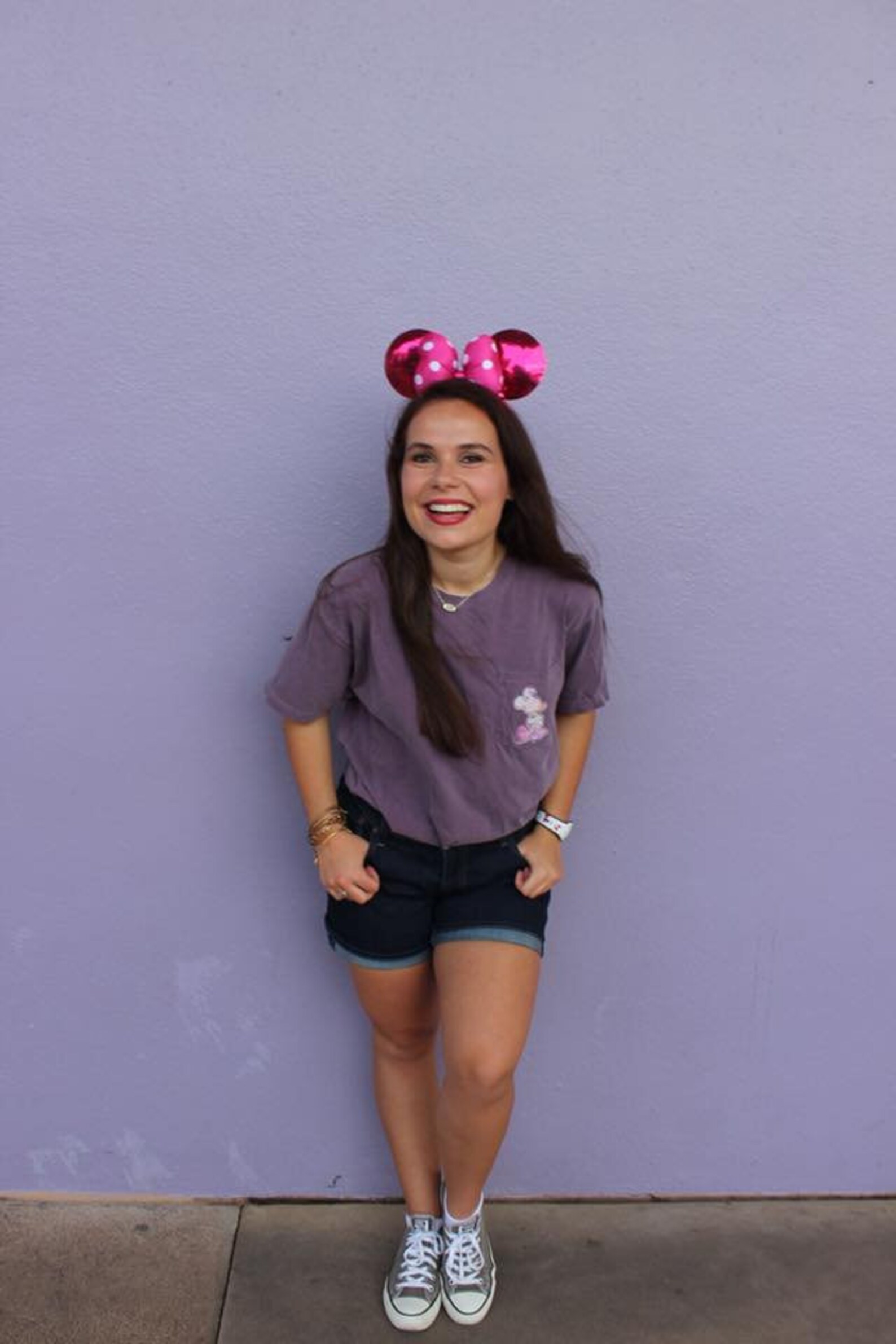 Watercolor Mouse Silhouette Preppy Pocket Sized Comfort Color Tshirt ...