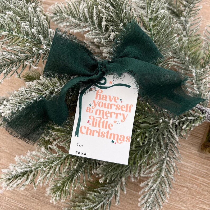 Christmas Printable Gift Tags, Printable Christmas Favor Tags, Cute ...