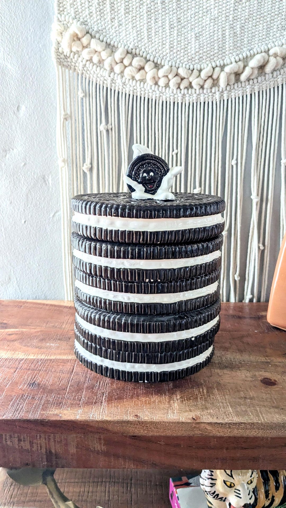 Vintage 1970s OREO Cookie Jar Canister – Nabisco Ceramic Porcelain ...