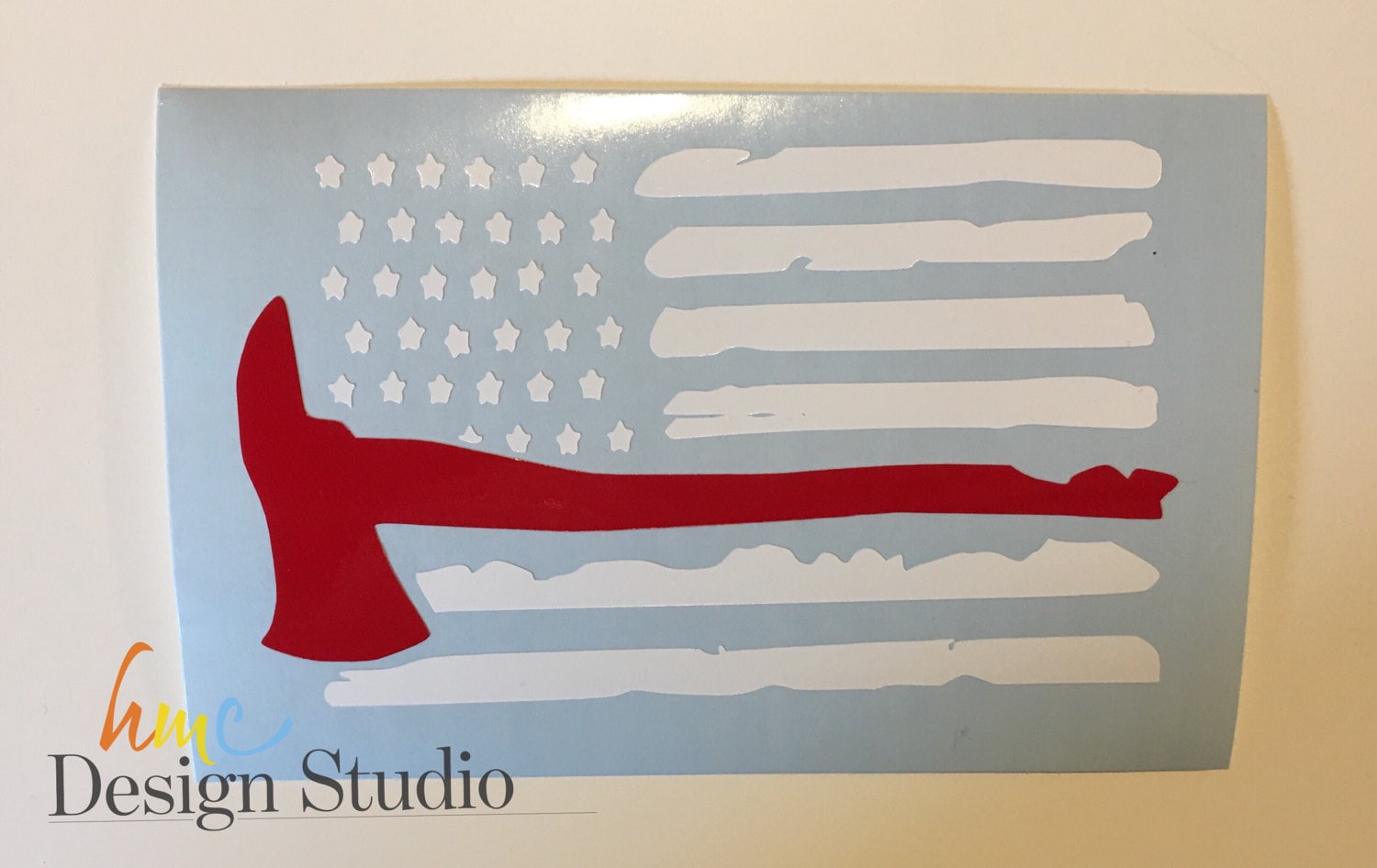 Thin Red Line Decal, American Flag Decal, Firefighter Decal, Vehicle ...