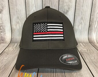 Thin Red Line Hat Fire Fighter Flag Fireman Axe Fire - Etsy