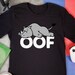 Rhino OOF T Shirt, Gamer Shirts for Boys Girls, Meme Shirt Funny, Noob ...