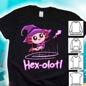 Axolotl Shirt, Witchy Shirt, Axolotl Birthday Party Tee Gift, Axolotl ...