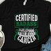 Certified Badass Gallbladder Cancer Ribbon Shirt Awareness Women Men ...