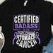 Certified Badass Stomach Cancer Ribbon Shirt Awareness Women - Etsy