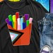 Progress Pride French Fries LGBTQ Month Gay Rights Pride Week Shirt ...