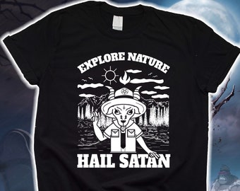 Hail Satan Shirt - Etsy