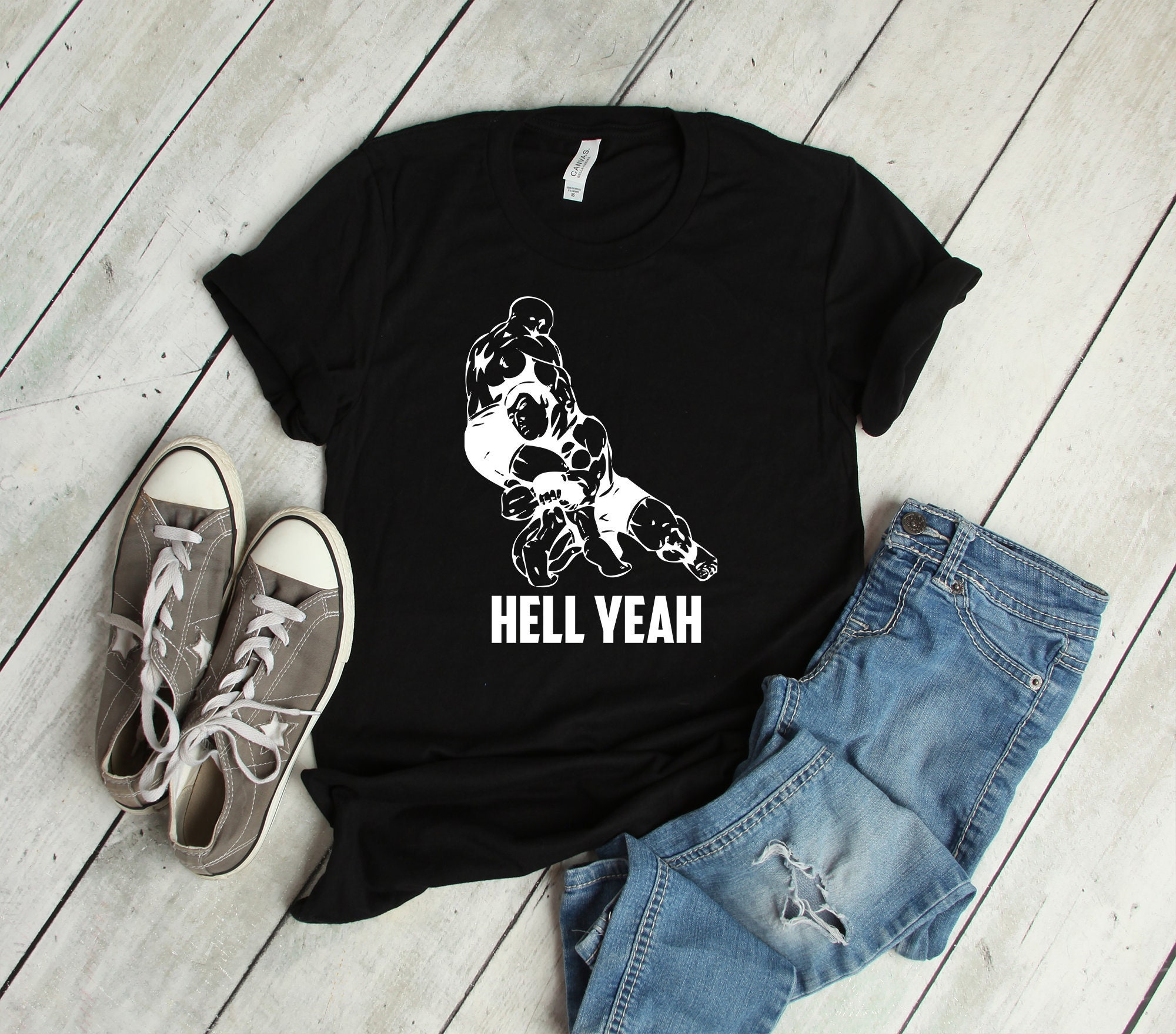 Hell Yeah Wrestling Shirt, Custom Wrestling Gift, Freestyle Wrestling ...