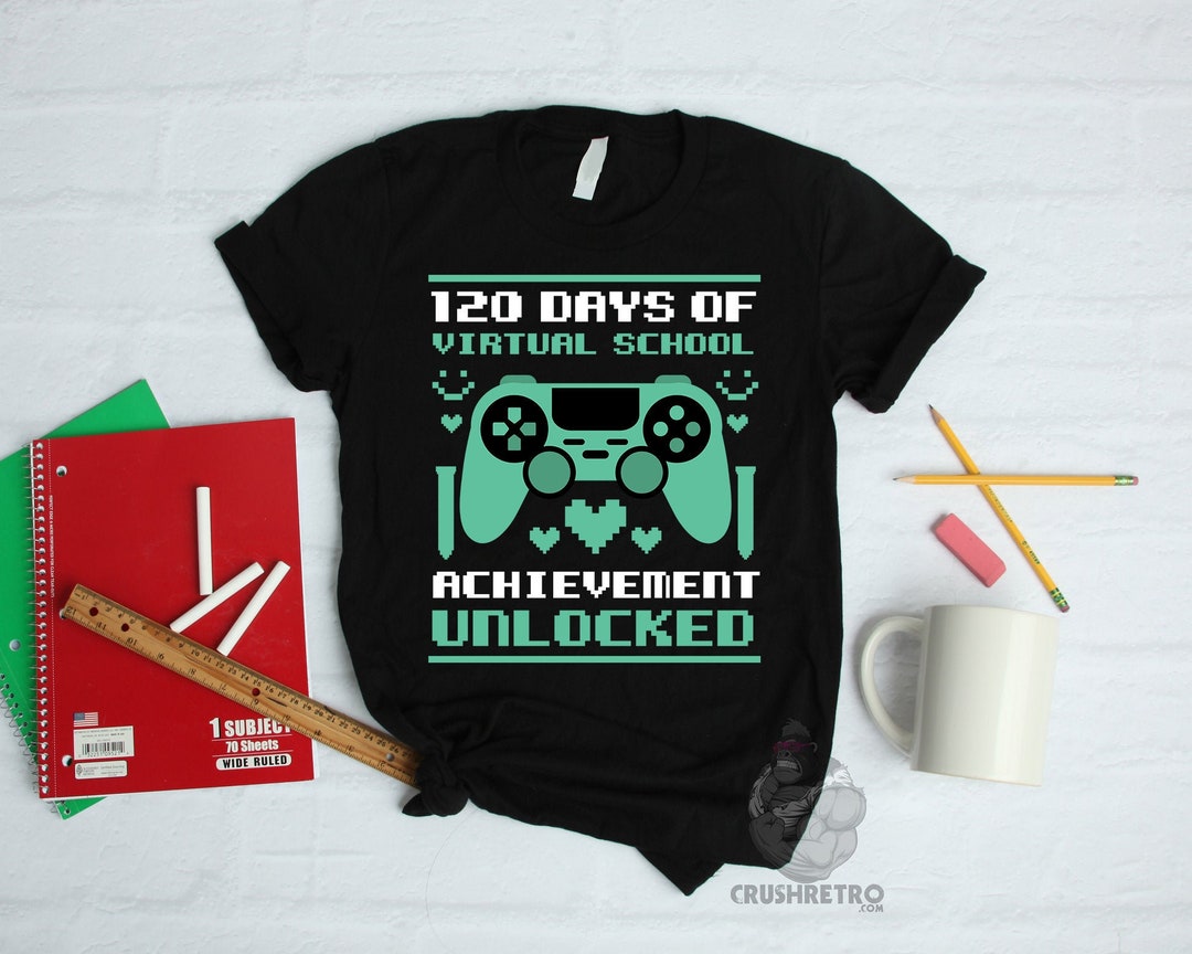 120 Days of Virtual School Shirt for Teacher Women Men Kids Shirt ...