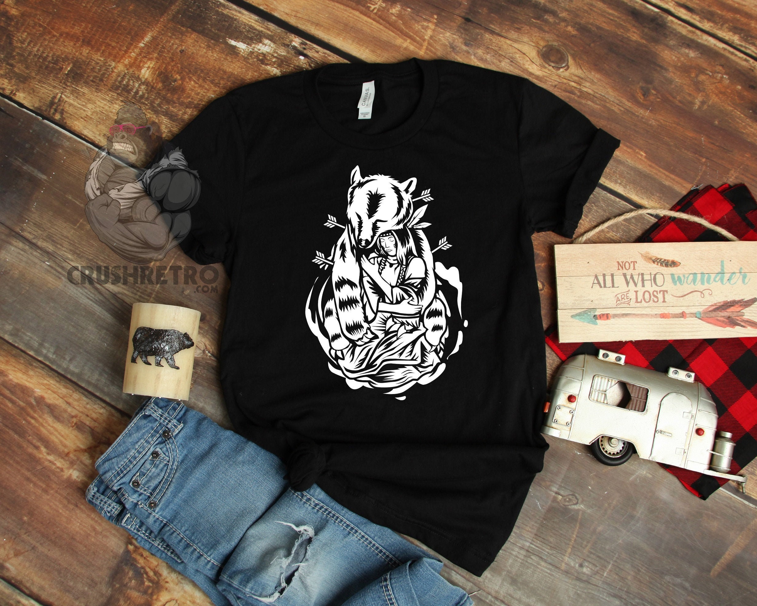 Bear Chief Defend the Land Native American Indian Shirt Gifts ...