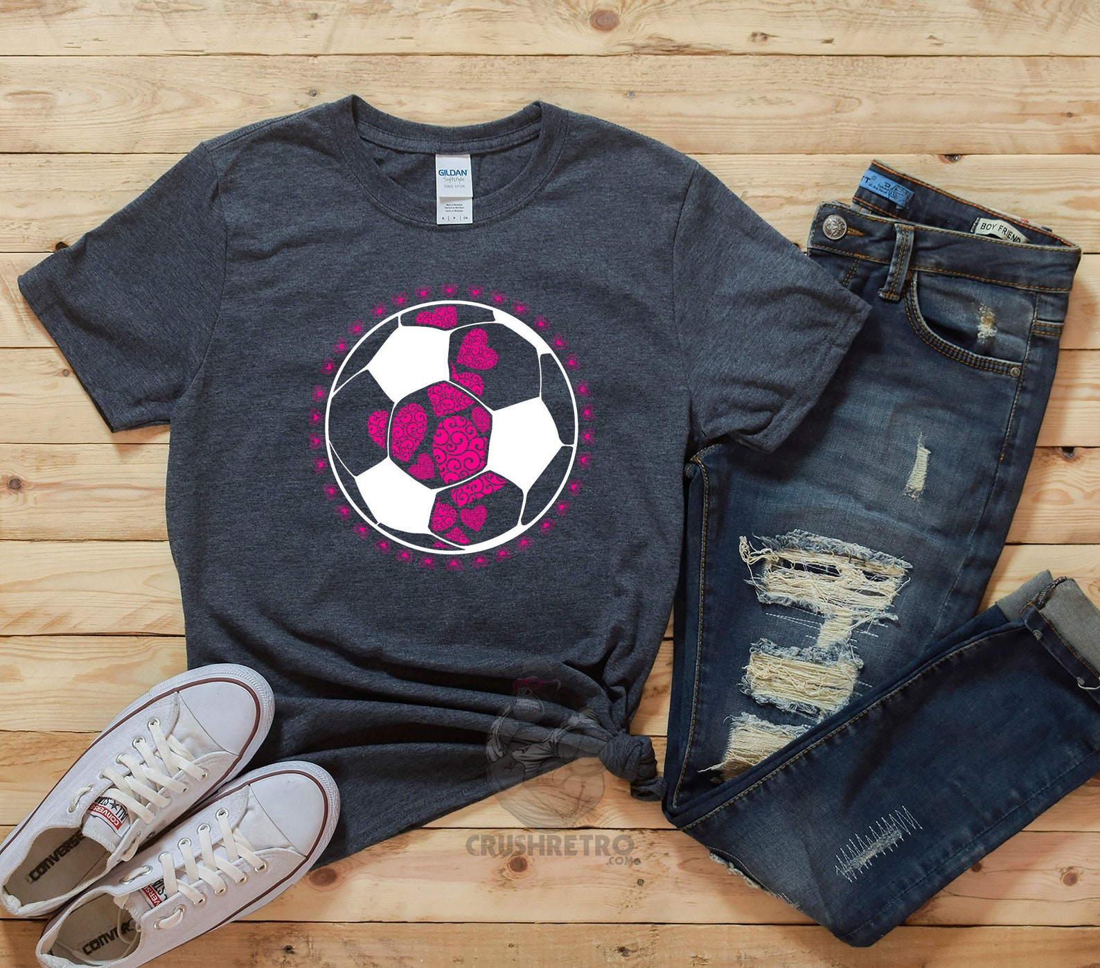 Cute Girly Soccer Ball TShirts Soccer Ball Shirt Soccer Mom | Etsy