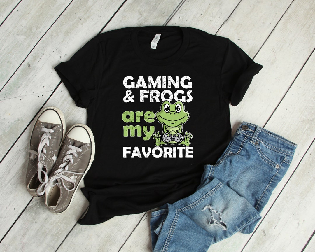 Gaming & Frogs Are My Favorite Video Game Gamer Shirt Boys - Etsy