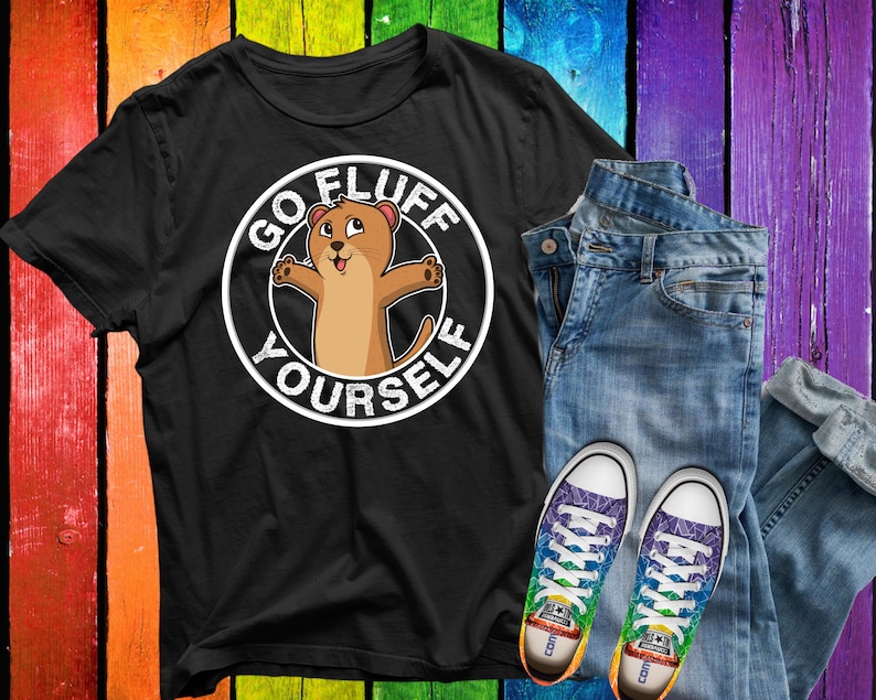 Go Fluff Yourself Otter Furry T-shirt Fursona Art / Custom - Etsy