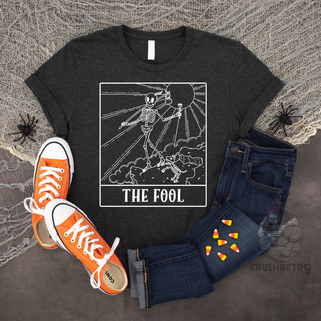 The Fool Tarot Card Tshirt, Tarot Cards Reading Gifts, Tarot Deck Art ...