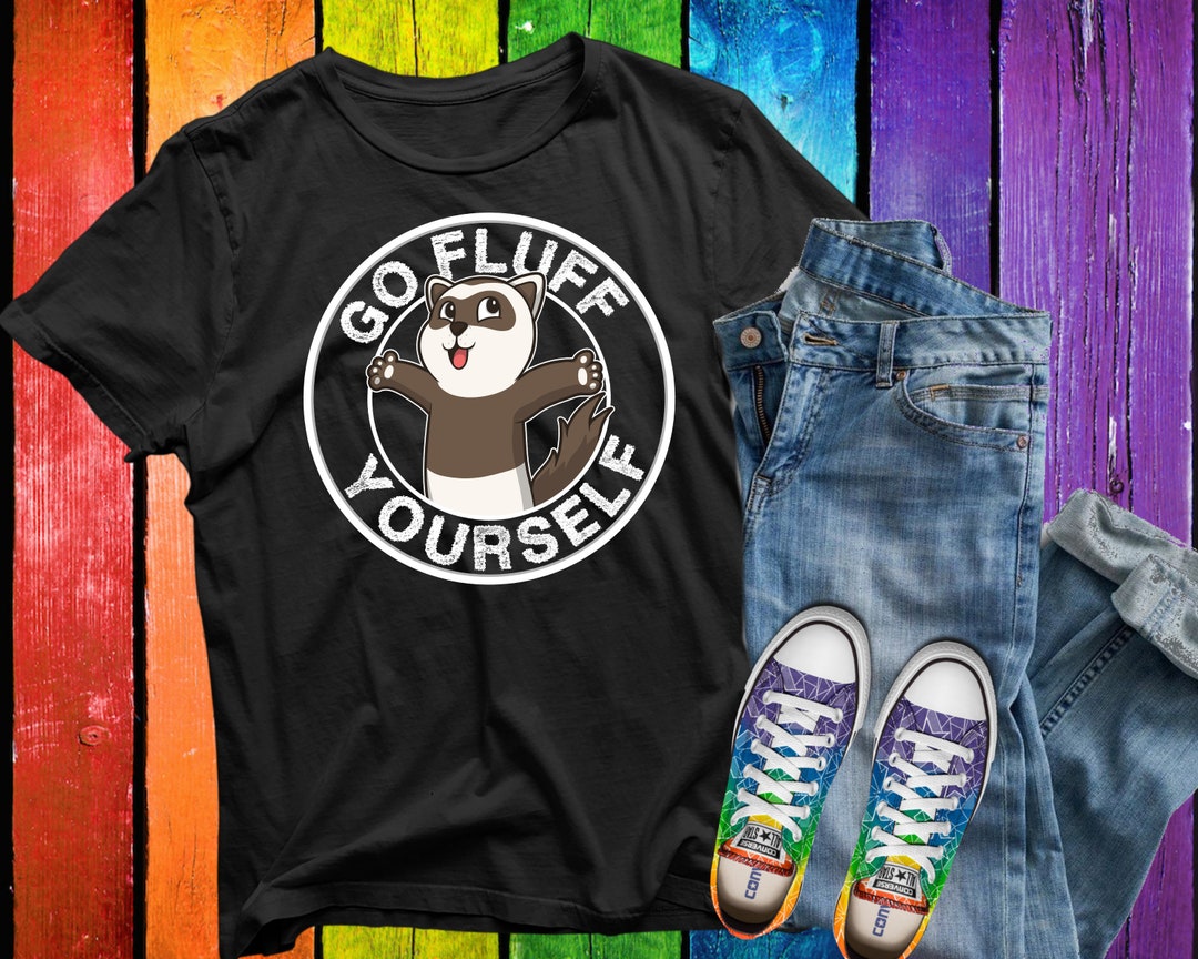Ve Fluff Yourself Ferret Furry camiseta Fursona Art / Custom Fursona ...