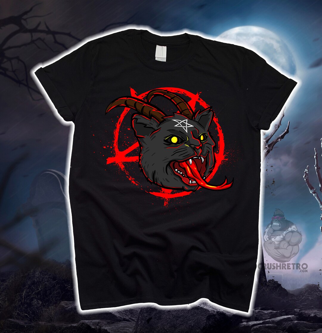 Baphomet Shirt, Satanic Shirt, Pentagram Occult Shirt, Baphomet 666 ...