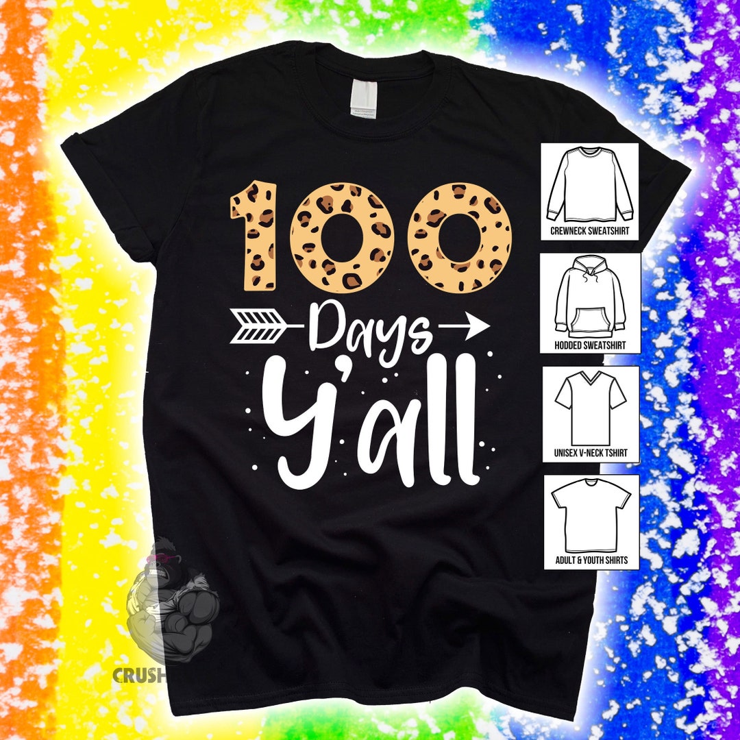 Leopard 100 Days of School Shirt, 100 Days of School Shirt Teacher ...
