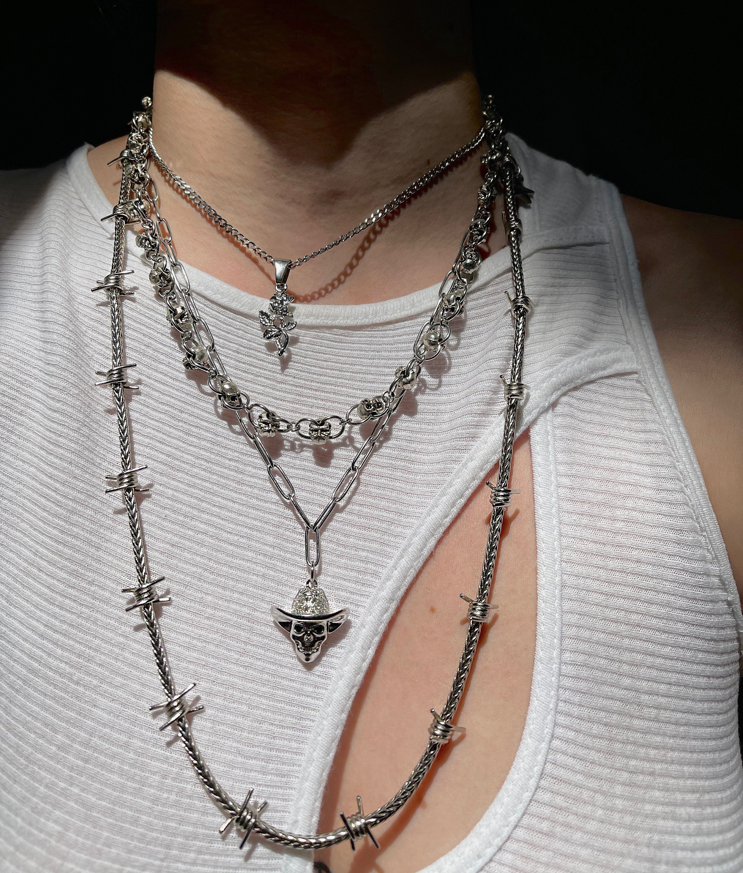 The Barbed Wire Chain - Etsy