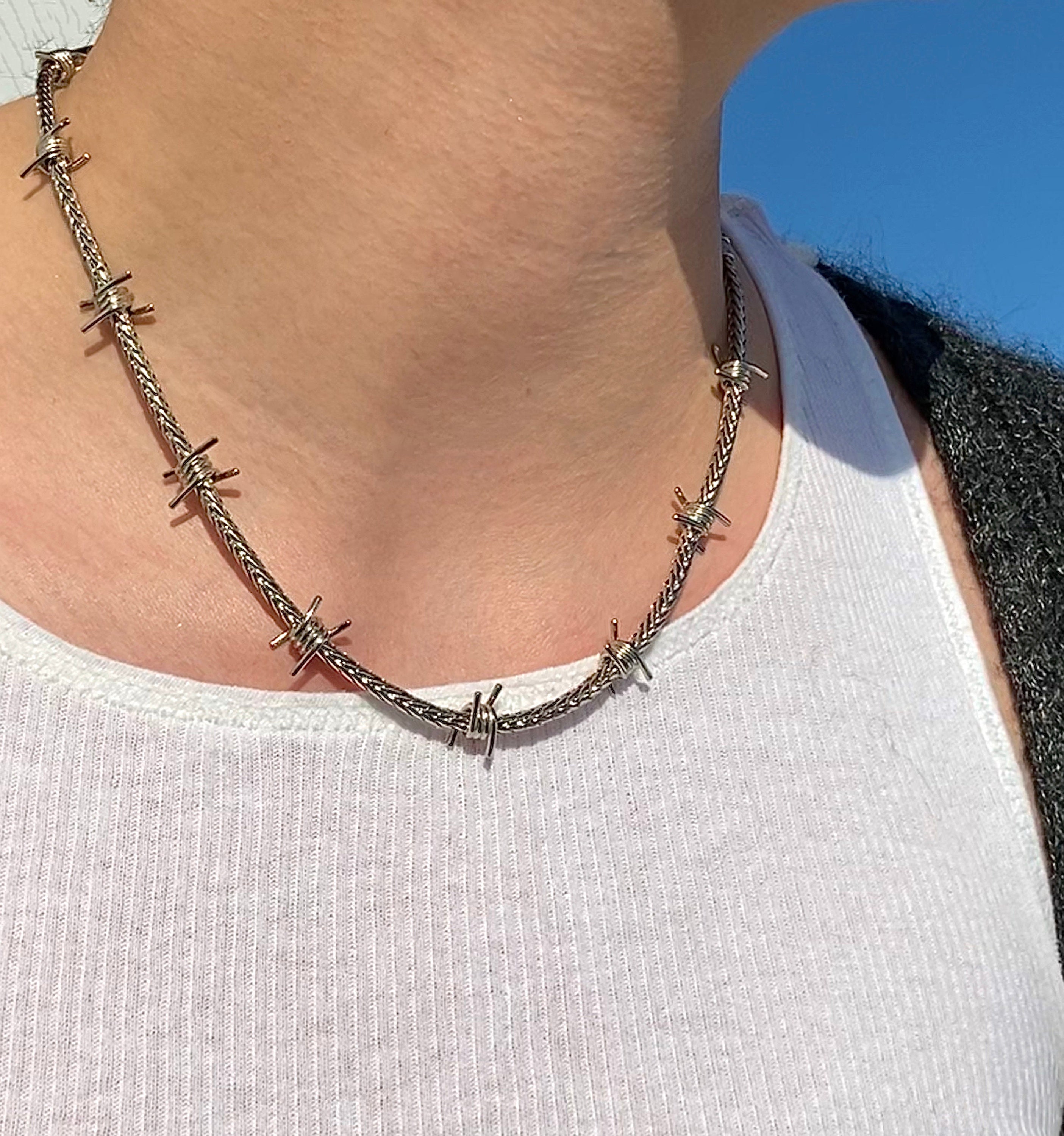 The Barbed Wire Chain - Etsy