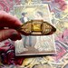 Antique Victorian S.O. Bigney & Co Gold Filled Faux Topaz Ornate Bangle ...