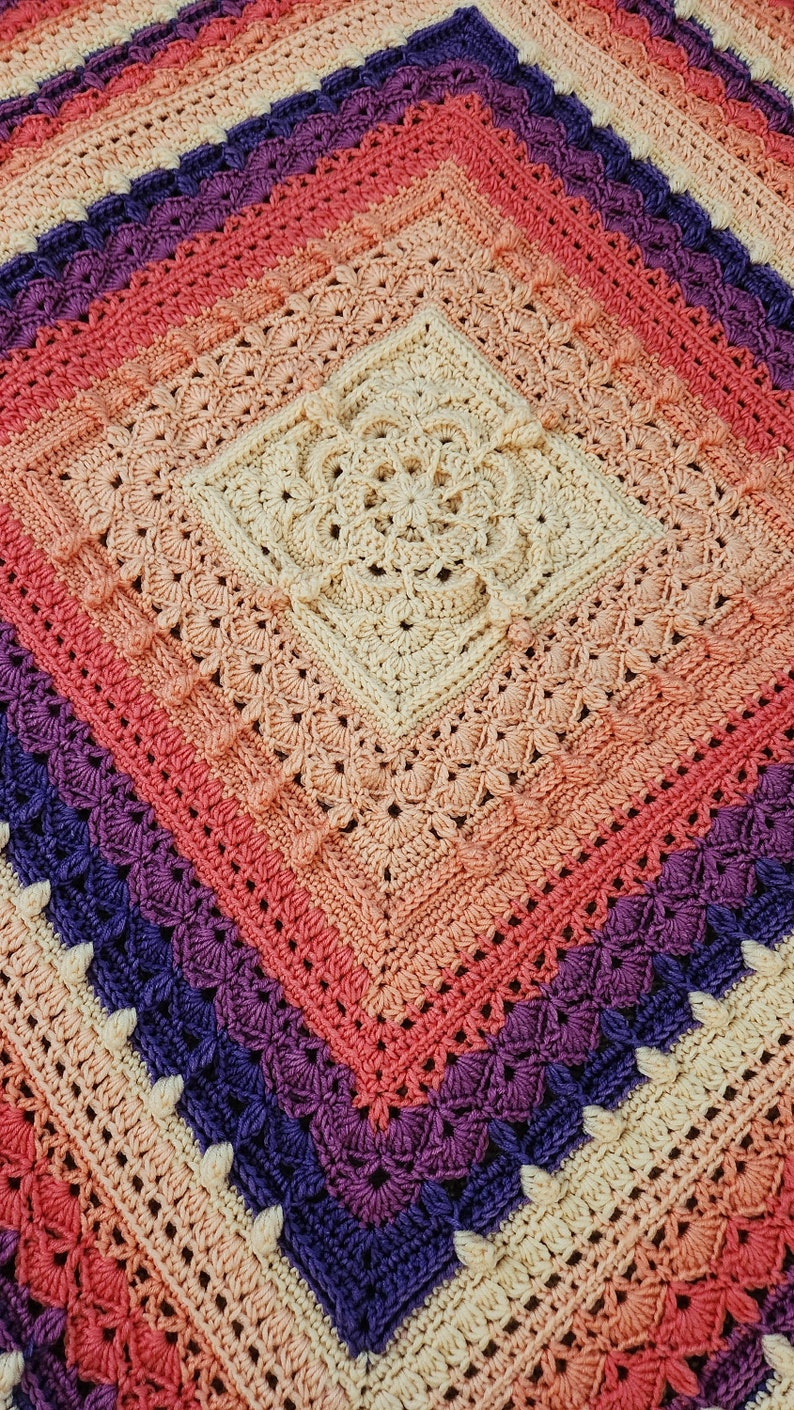 Maui Sunset Crocheted Baby Afghan - Etsy