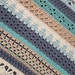 Seaside Sampler Striped Afghan, Crochet - Etsy