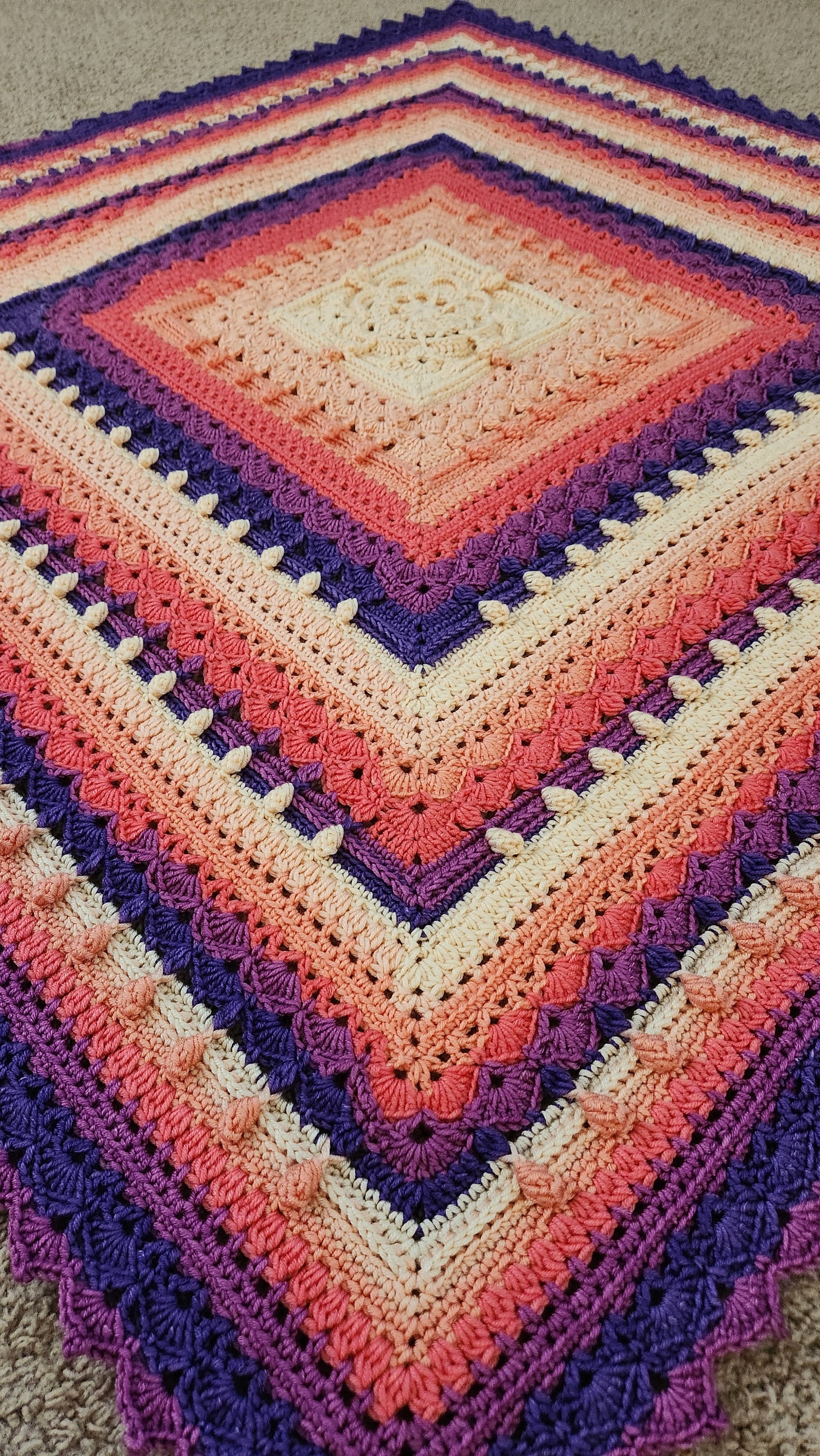 Maui Sunset Crocheted Baby Afghan - Etsy