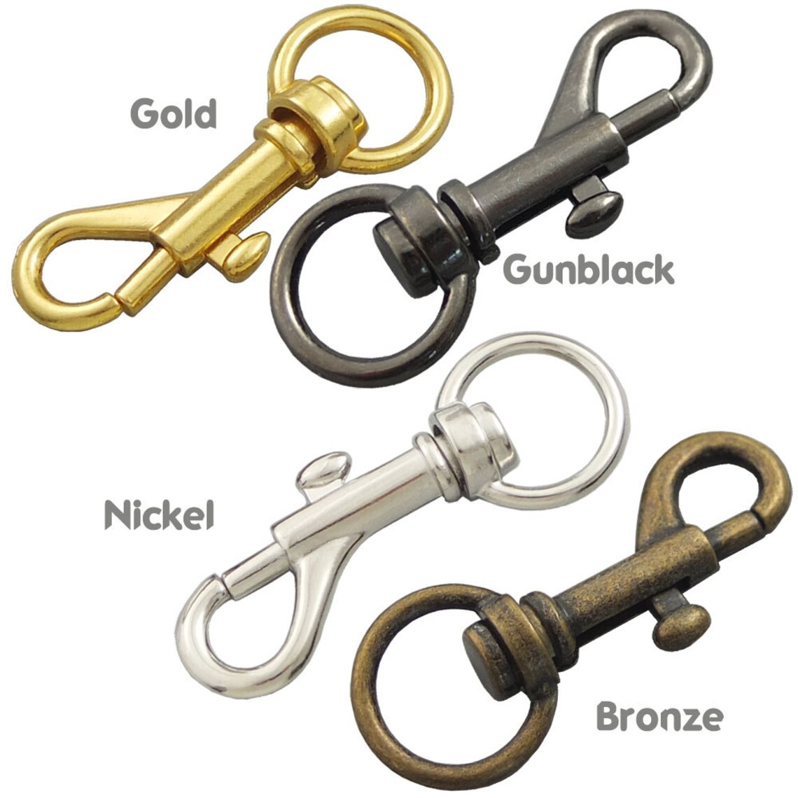 20 Pcs Metal Trigger Swivel Lobster Clasps Clips Snap Hooks - Etsy