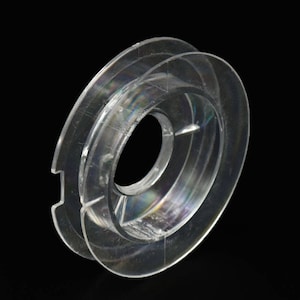 10 Pcs Clear Empty Bobbin Round Hard Plastic Wire Spools End - Etsy