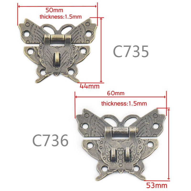 2 5 10 20 Pcs Latch Hook Lock Decorative Jewelry Gift Wooden - Etsy