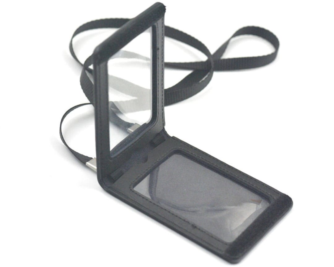 1 2 5 Sets Business Double ID Card Holder Badge Genuine - Etsy