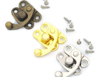 10 Sets Decorative Swing Arm Latch Catch Wood Box Hasp Clasp | Etsy