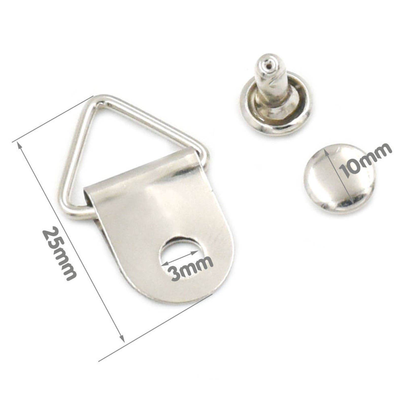 20 Set 25MM 1 Triangle Ring Picture Frame Hanger - Etsy